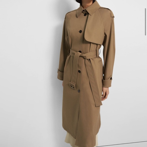 Theory | Jackets & Coats | Nwt Theory Belted Trench Coat In Technical ...